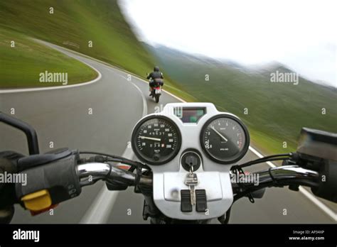 Motorbike Tour In June Across Alpine Passes Silvretta Pass Austria