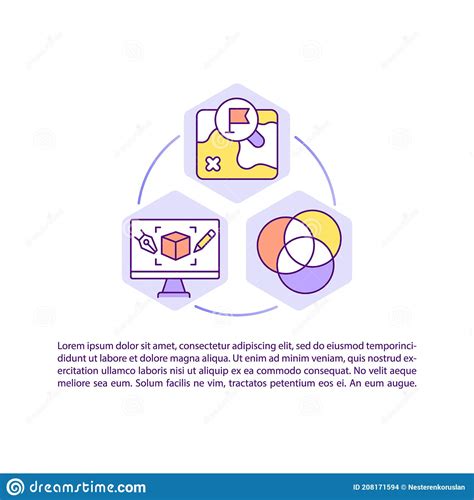 game design concept icon with text stock vector illustration of