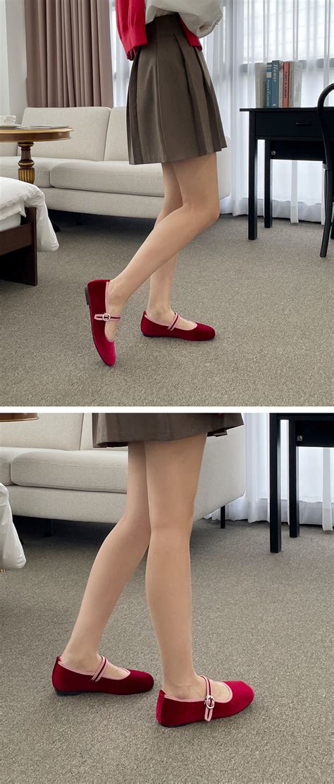 포티아2 메리제인 플랫슈즈 1cm 220mm225mm230mm235mm240mm245mm250mm255mm로우힐메리제인플랫여성단화빅사이즈스트랩여성