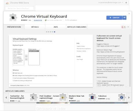 Télécharger Chrome Virtual Keyboard pour Windows Web Telecharger com