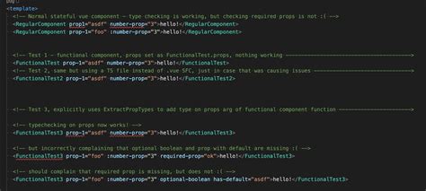 Functional Component Props Issues · Issue 924 · Vuejslanguage Tools