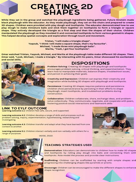 Pedagogical Documentation 1 Pdf Learning Creativity