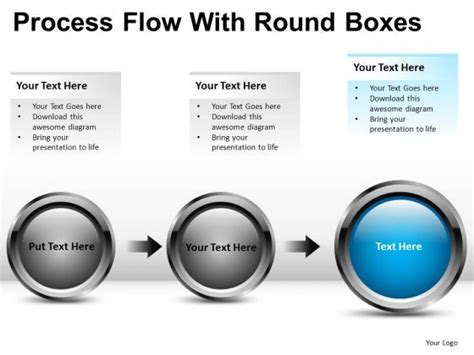 Process Flowchart Diagram For PowerPoint Ppt Slides