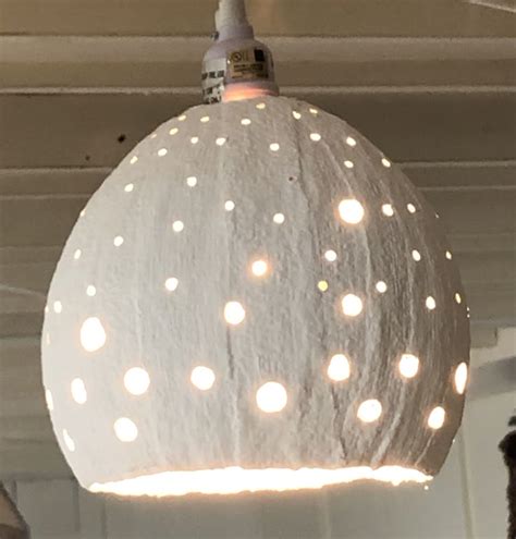 Paper Mache Lighting Handmade Lighting Paper Mache Crafts Diy Lamp