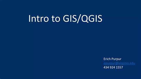 Intro To Qgis Workshop PPTX