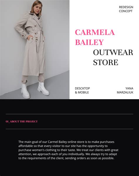 Дизайн сайта магазина женской одежды On Behance