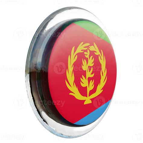 eritrea left view 3d textured glossy circle flag 10868675 png