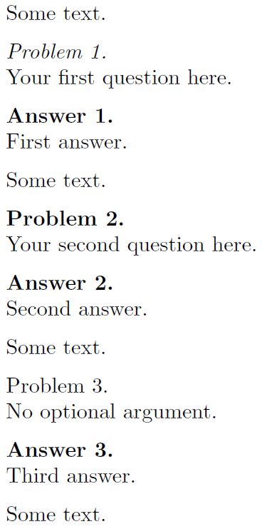 Exam New Environment For Questions And Answers Tex Latex Stack