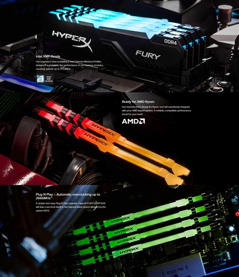 Hyperx Fury 8gb Rgb 3200 Mhz Ddr4 Memory Compu Jordan