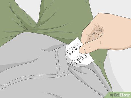 17 Ways To Cheat On A Test Using Clothing WikiHow