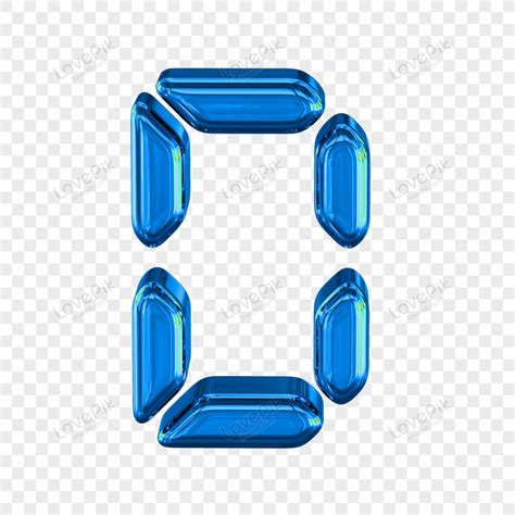 디지털 텍스트 문자 D로 만든 파란색 3d 기호 Png 일러스트 무료 다운로드 Lovepik