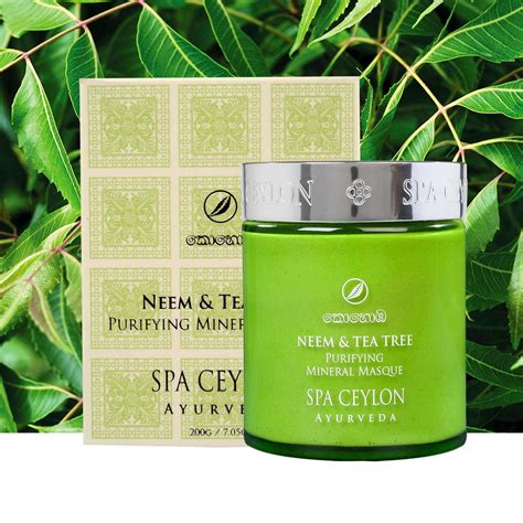 Маска для лица SPA CEYLON очищающая минеральная "НИМ И ЧАЙНОЕ ДЕРЕВО ...