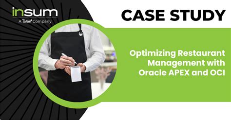 Optimizing Restaurant Management With Oracle Apex And Oci Insum