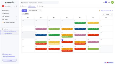 complete content workflow and project management software narrato