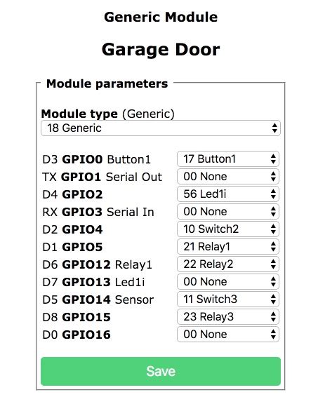Garage Door Opener With Sensors Publish Rule Not Working Issue Arendst Tasmota Github