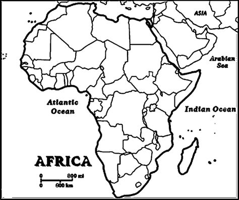 Map Of Africa Not Labeled Map
