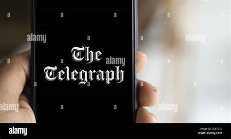 The Telegraph Logo Is Displayed On Smartphone The Telegraph Is A British Daily Broadsheet