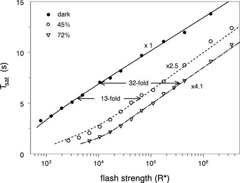 modeling the sensitivity reduction by light adaptation with accelerated