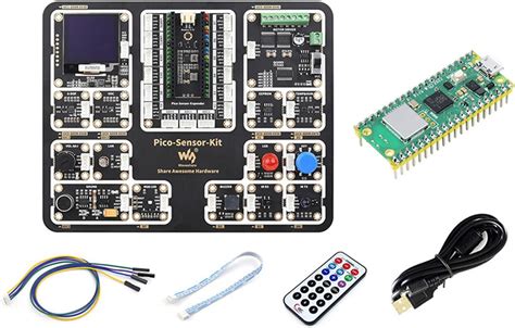 Jp W Lovnest Raspberry Pi用 Picoエントリーレベルセンサーキット、pico拡張ボードと15個の共通モジュールを含むオールインワン設計のpico
