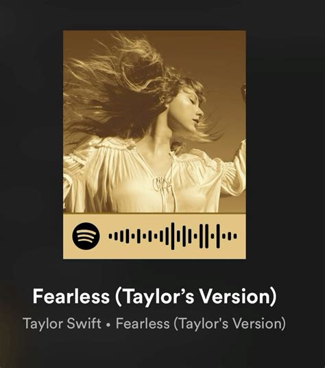 Spotify Song Codes Taylor Swift Ivy Spotify Code Fearless Taylors