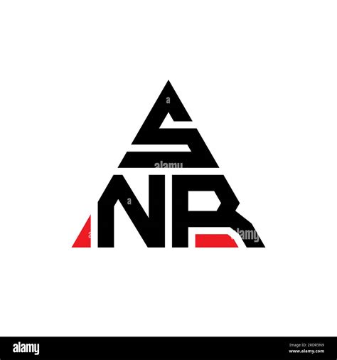 SNR Triangle Letter Logo Design With Triangle Shape SNR Triangle Logo