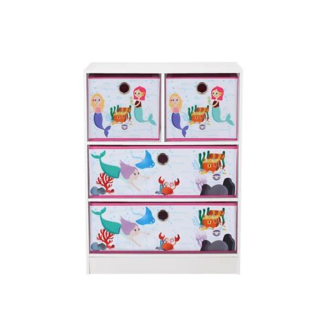 2 2 Cube Storage Unit With 4 X Mermaid Storage Boxes Diy At Bandq