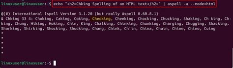 Aspell Command In Linux