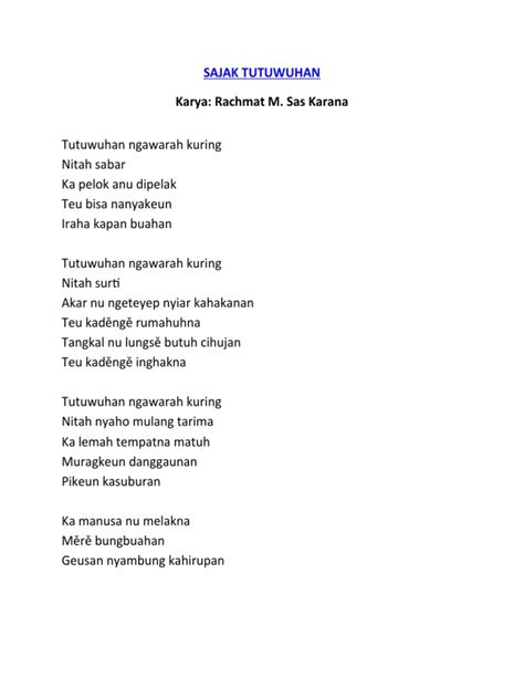 Sajak Tutuwuhan Pdf