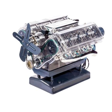 Mini V8 Engine Model Kit Simulated 8cylinder Engine Toy Diy Car Model