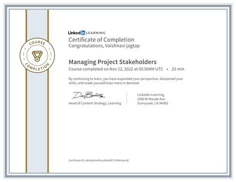 Vaishnavi Jagtap On Linkedin Certificate Of Completion