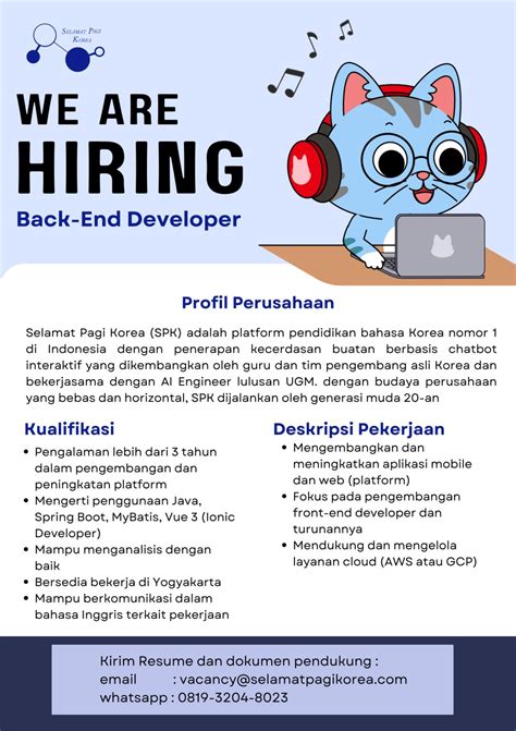 selamatpagikorea on linkedin hiring backenddeveloper ai