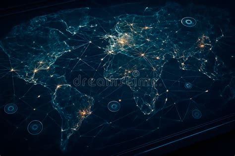 A Vibrant Digital Representation Of The Global Network Showcasing Interconnected Nodes And Data