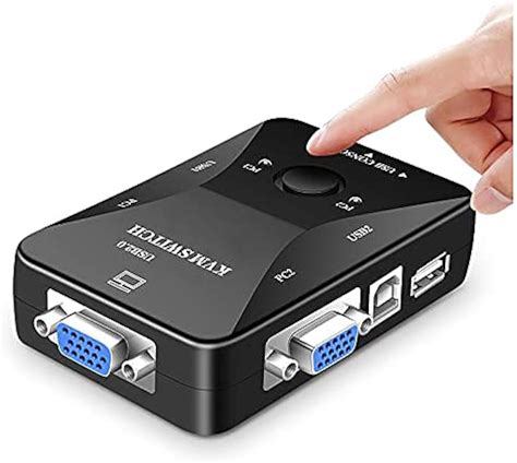 Kvm Switch Box Port Pc Monitor Switches Box Usb Vga Cables 57 Off