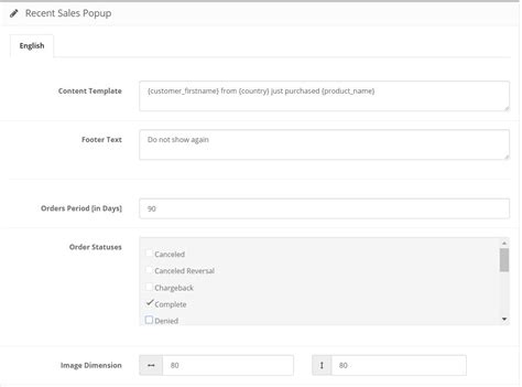 opencart recently purchased popup alert