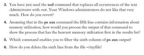 Solved You Have Just Used The Sed Command That Replaces Chegg