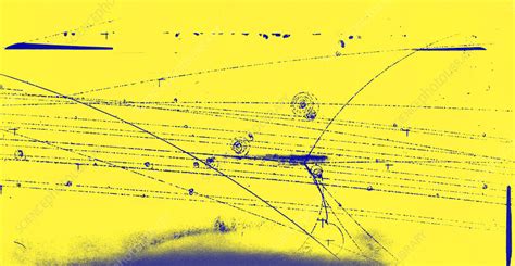 Particle Collision In Bubble Chamber Stock Image C0094560 Science Photo Library