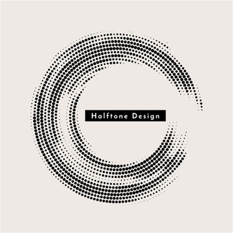 Free Vector Abstract Circular Halftone Design Decorative Background Vector
