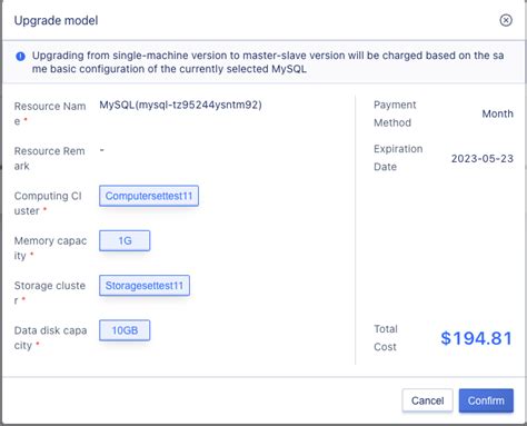 Mysql Database Scloud Documentation