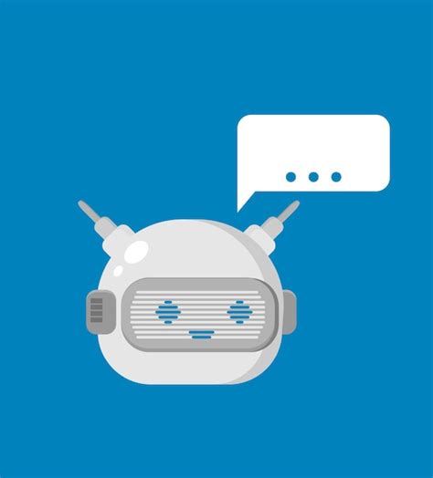 Premium Vector Robot Customer Support Service Chat Bot Flat Vector Illustration