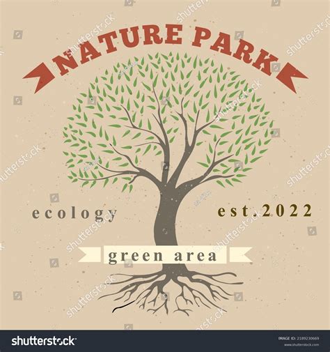 Tree Text Frame Design Template Layout Stock Vector Royalty Free Shutterstock