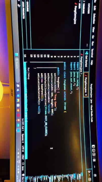 Amarjeet Kumar On Linkedin Pong Game By Using Java Internpe
