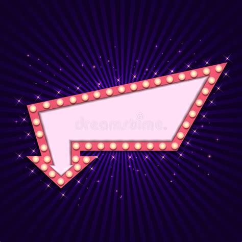 Vintage 3d Light Retro Arrow Frame Vector Illustration Stock Vector Illustration Of Glowing Vintage 3d Light Retro Arrow Frame Vector Illustration Stock Vector Illustration Of Glowing