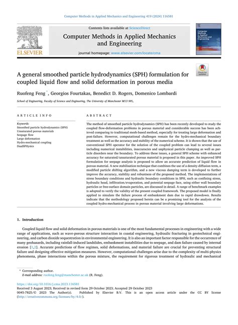 Pdf A General Smoothed Particle Hydrodynamics Sph Formulation For