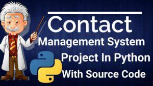 Contact Management System Project In Python With Source Code