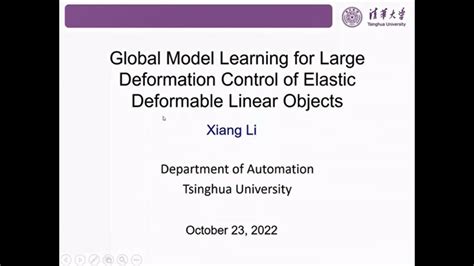 global model learning for large deformation control of elastic