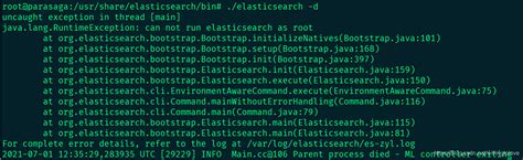 启动elasticsearch报错：can Not Run Elasticsearch As Root Csdn博客