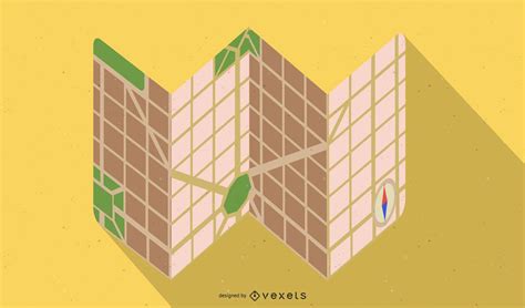 Flat Design Grid Map Vector Download