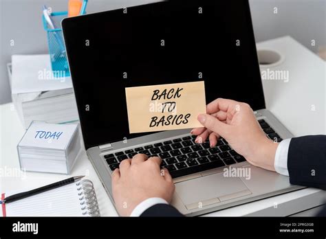 Writing Displaying Text Back To Basics Business Concept Return Simple