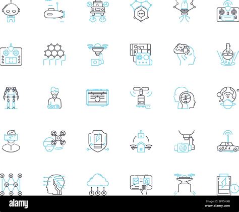 Smart Dispatch Linear Icons Set Efficiency Automation Optimization