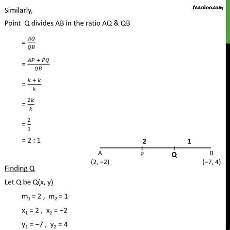 example 8 find coordinates of points of trisection section formula